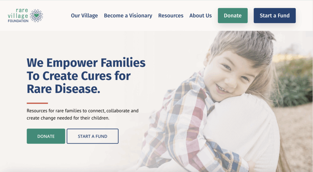 Rare Village Foundation - Nonprofit Websites & Fundraising Solutions ...